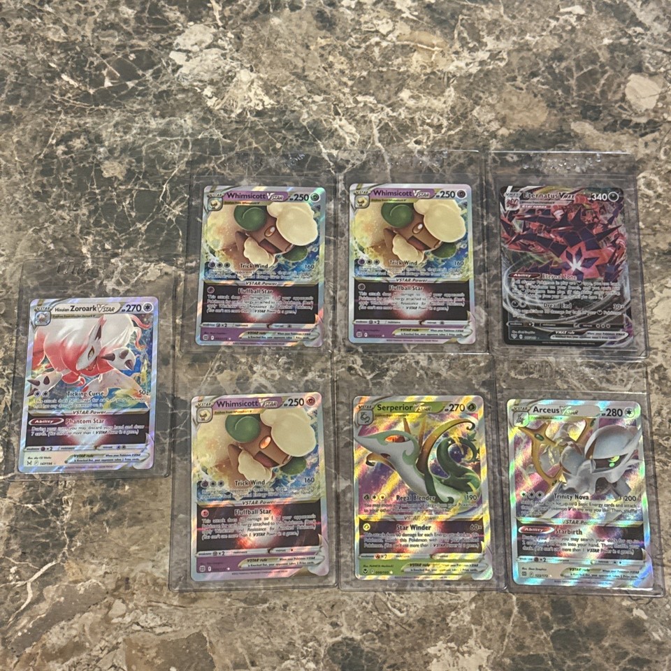 Pokemon Sword And Shield - VMAX & VSTAR Card Lot Of 46 - Evolving Skies ...