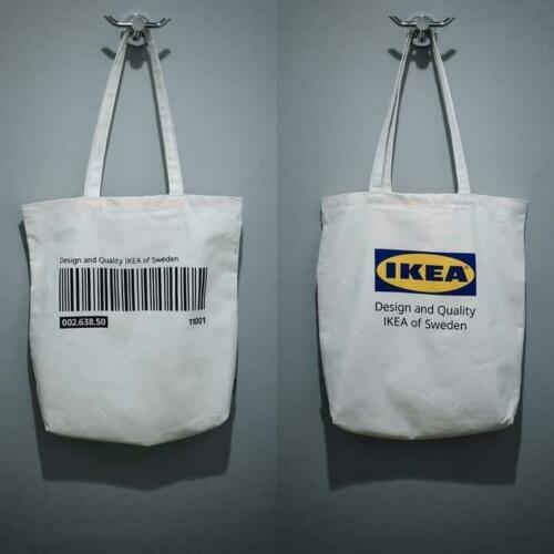 IKEA EFTERTRADA White Shopping Bag | eBay