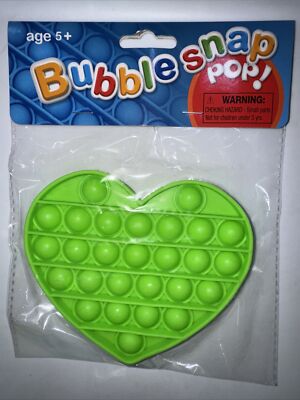 Bubble Silicone Sensory Snap Pop Fidget It Toy Stress Relief Neon Green ...