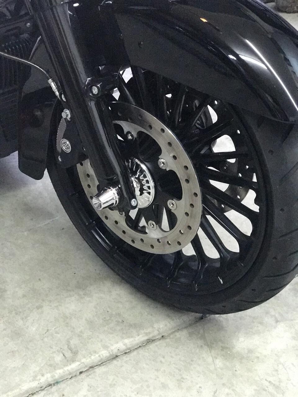 HARLEY ABS WHEEL SPACERS 2008 - 2013 TOURING MODELS * HIDES ROTOR BOLTS ...