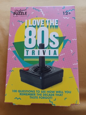 I Love The 80’s Trivia Card Game by Professor Puzzle Nostalgia, Atari ...