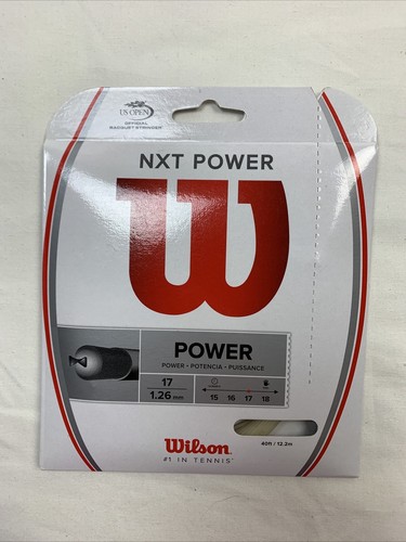 Wilson WRZ941700 NXT POWER Gauge 17 Tennis Raquet String Natural Color ...