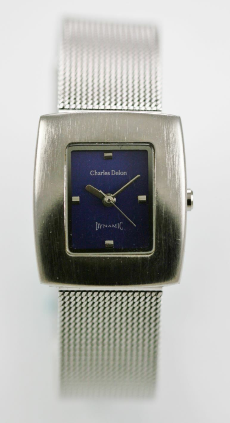 Charles Delon Watch Womens Stainless Steel Silver Mesh Water Resist ...