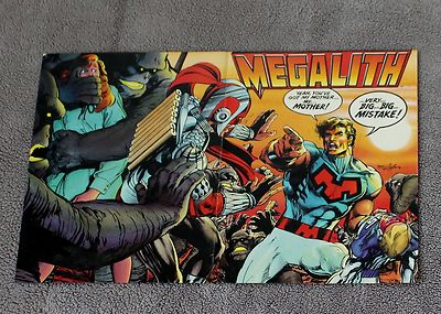 Megalith 1990s NEAL ADAMS Continuity Comic PROMO Pinup Poster VGFN | eBay
