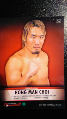 CARD UFC K1 DYNAMITE HONG MAN CHOI | eBay
