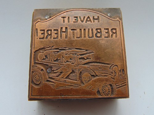 Printing Letterpress Printers Block Copper Have it Rebuilt Here | eBay