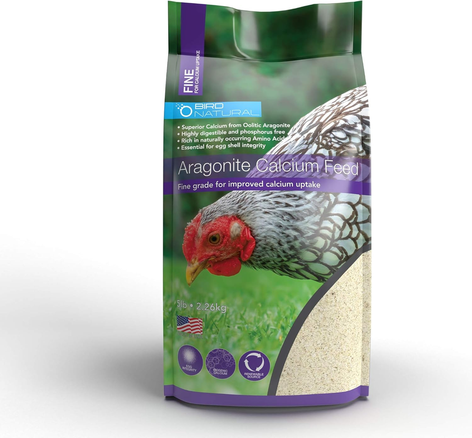 Aragonite Chicken Calcium Feed FINE for Strong Eggshells and Gizzard ...