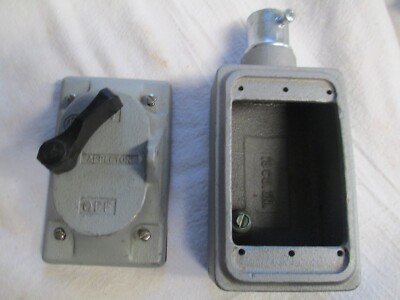 APPLETON ON/OFF SWITCH W/BOX 3/4" UNILET UNUSED | eBay