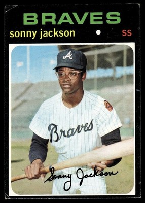 1971 Topps #587 Sonny Jackson Atlanta Braves LOW GRADE | eBay