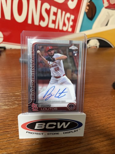 2025 Ryan Loutos Rookie Autograph Topps Chrome RC St Louis Cardinals ...