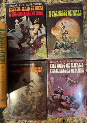 Edgar Rice Burroughs Book Club Edition 5 Hardcover Books Barsoom Series ...