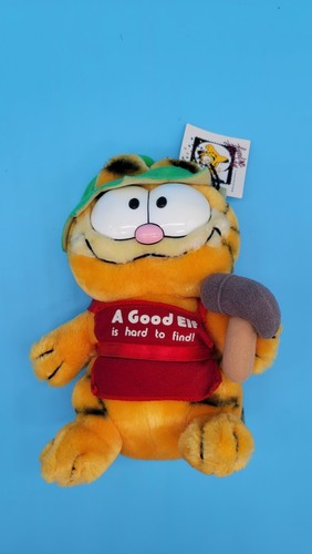 Vtg 1981 GARFIELD plush "A Good Elf is Hard to Find" Santa's Helper Cat ...