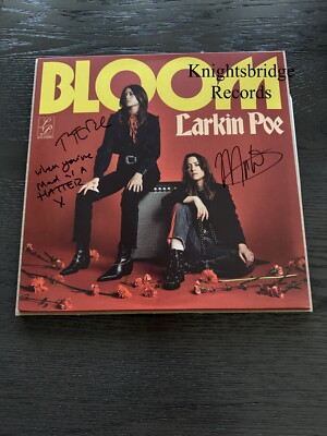LARKIN POE BLOOM PERSONALLY AUTOGRAPHED SPLATTER VINYL LP SIGNED PROOF ...