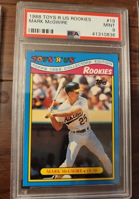 1988 Toys R Us Rookies Mark McGwire #19 PSA 9 - Great Card ROY | eBay