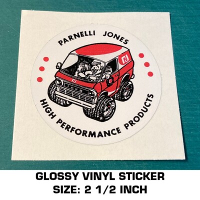 PARNELLI JONES HIGH PERFORMANCE PRODUCTS VINYL DECAL STICKER - VINTAGE ...