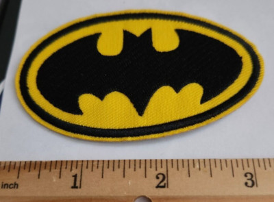 Batman Logo Embroidered Sew/Iron On Patch | eBay
