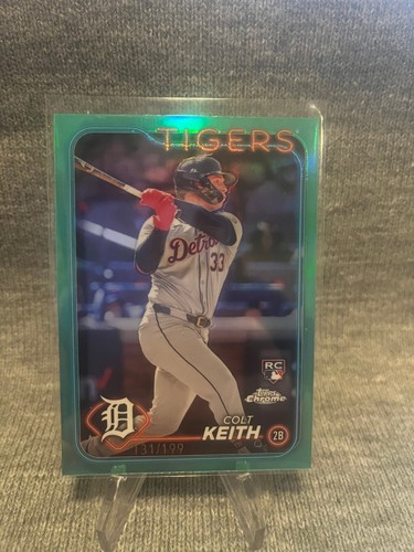Colt Keith 2024 Topps Chrome Aqua Lava Refractor RC 131/199 Tigers ...