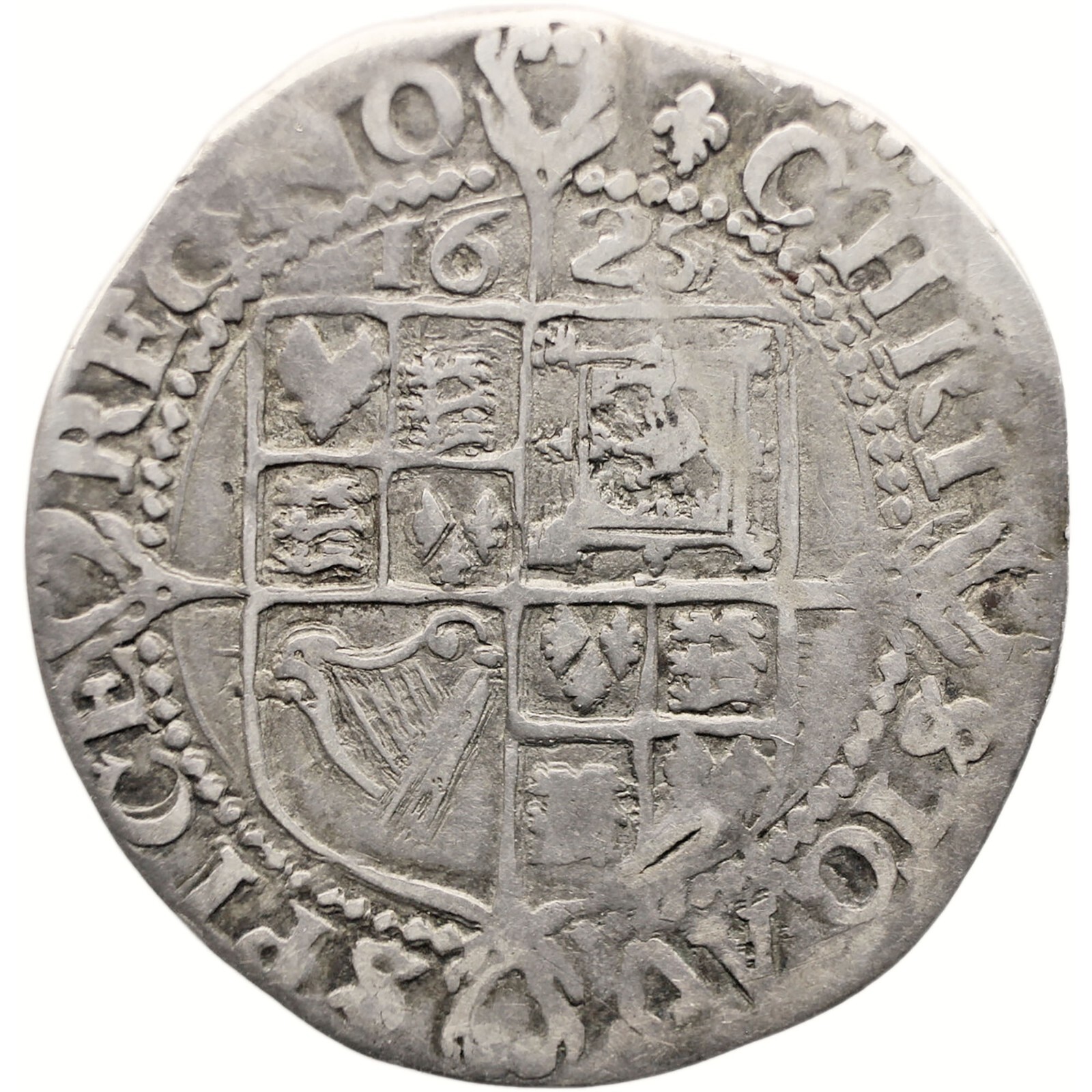 1625 Sixpence Charles I England Coin Lis Mintmark 1st bust group A ...