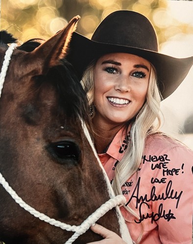 AMBERLEY SNYDER SIGNED 8x10 PHOTO WALK RIDE RODEO MOVIE AUTOGRAPH ...
