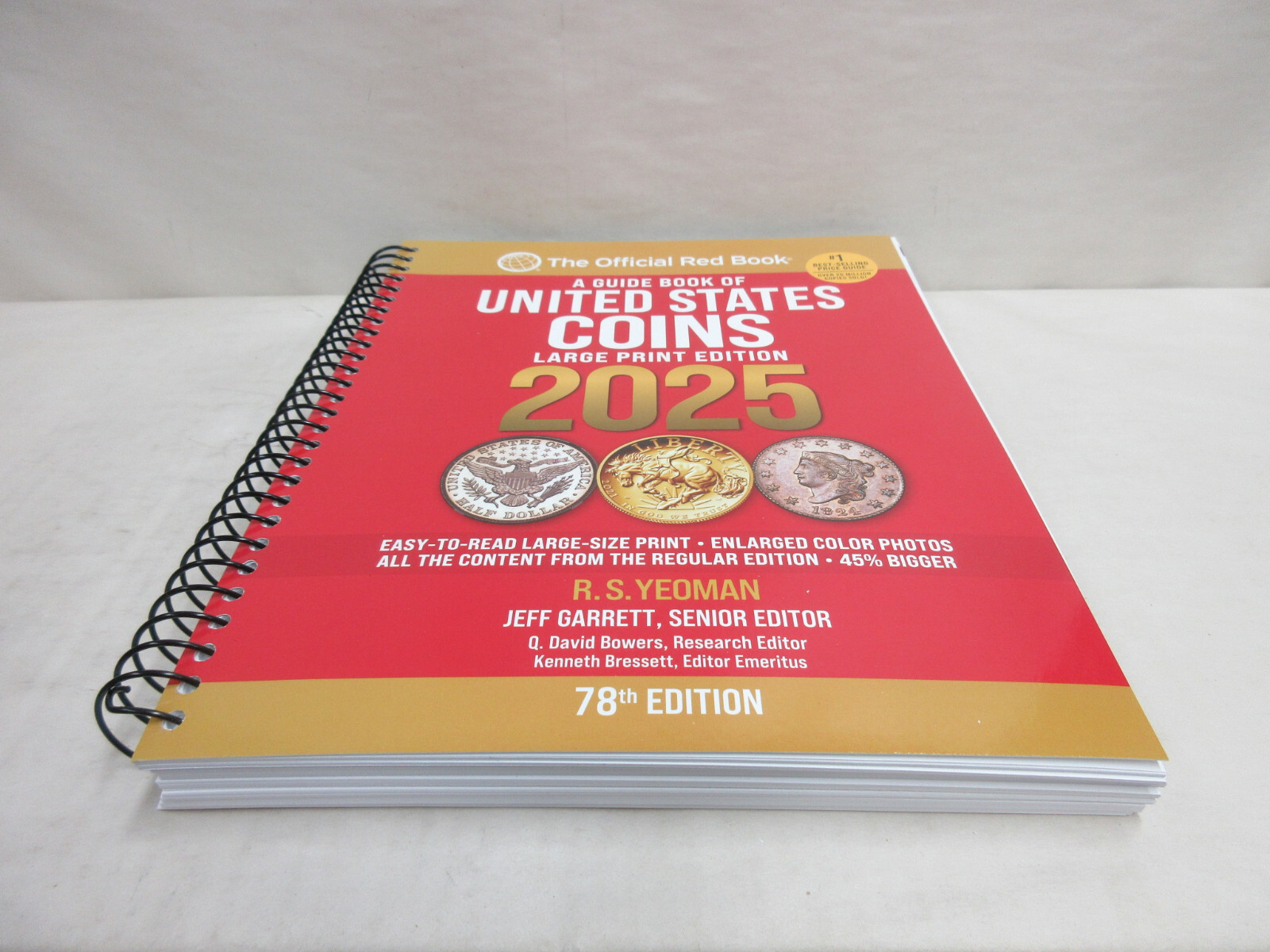 2025 Red Book Guide United States Coins 78th Edition Large Print Spiral ...