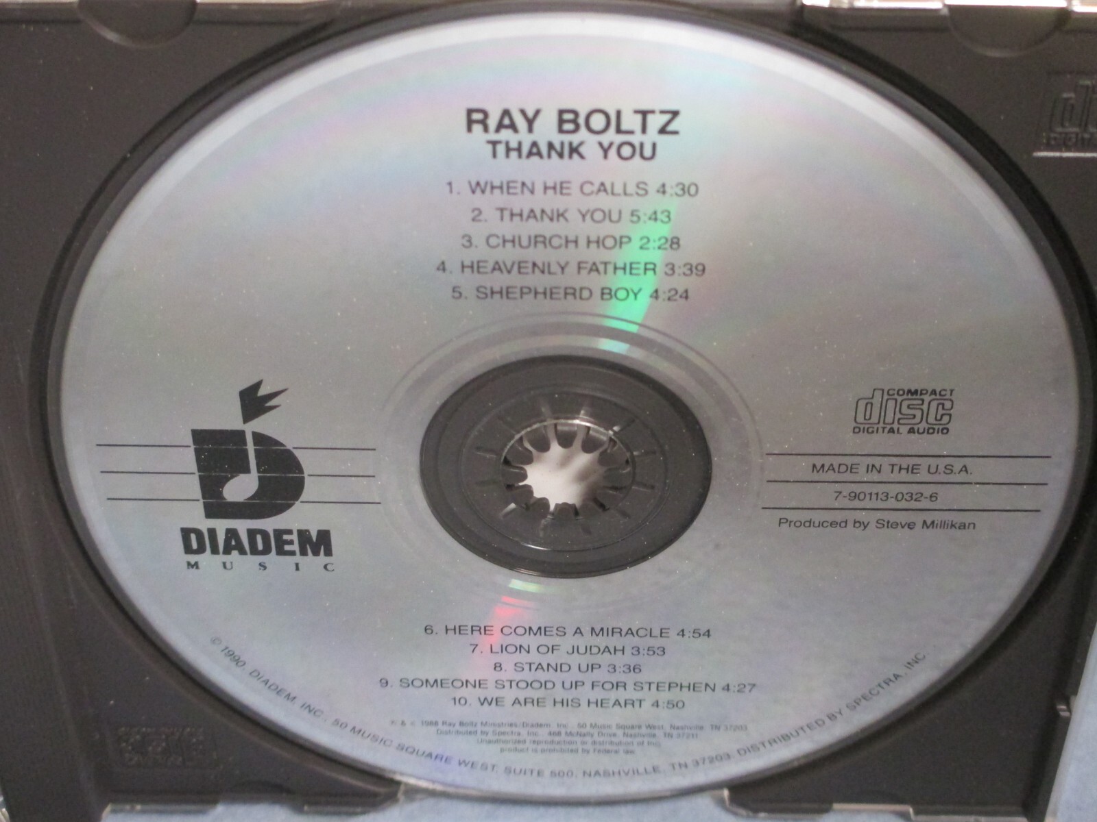 Ray Boltz - Thank You ( CD - 1988 - Diadem Music 7-90113-032-6) CCM | eBay