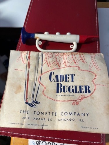 Tonette Company VINTAGE 1940 SMALL TOY Bugle Calls Toy- with Music | eBay