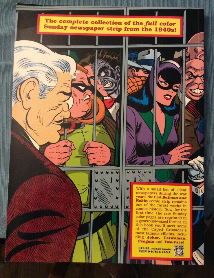 KITCHEN SINK PRESS BATMAN THE SUNDAY CLASSICS 1943-46 SHIPS FAST | eBay