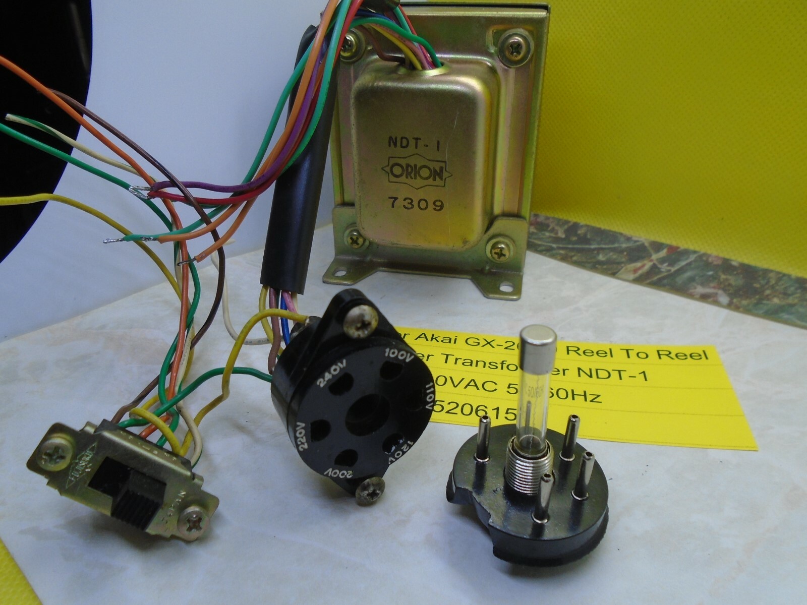 Akai GX-260D Transformer (NDT-1) P/N BT520615 100-240VAC 50/60Hz Deck ...