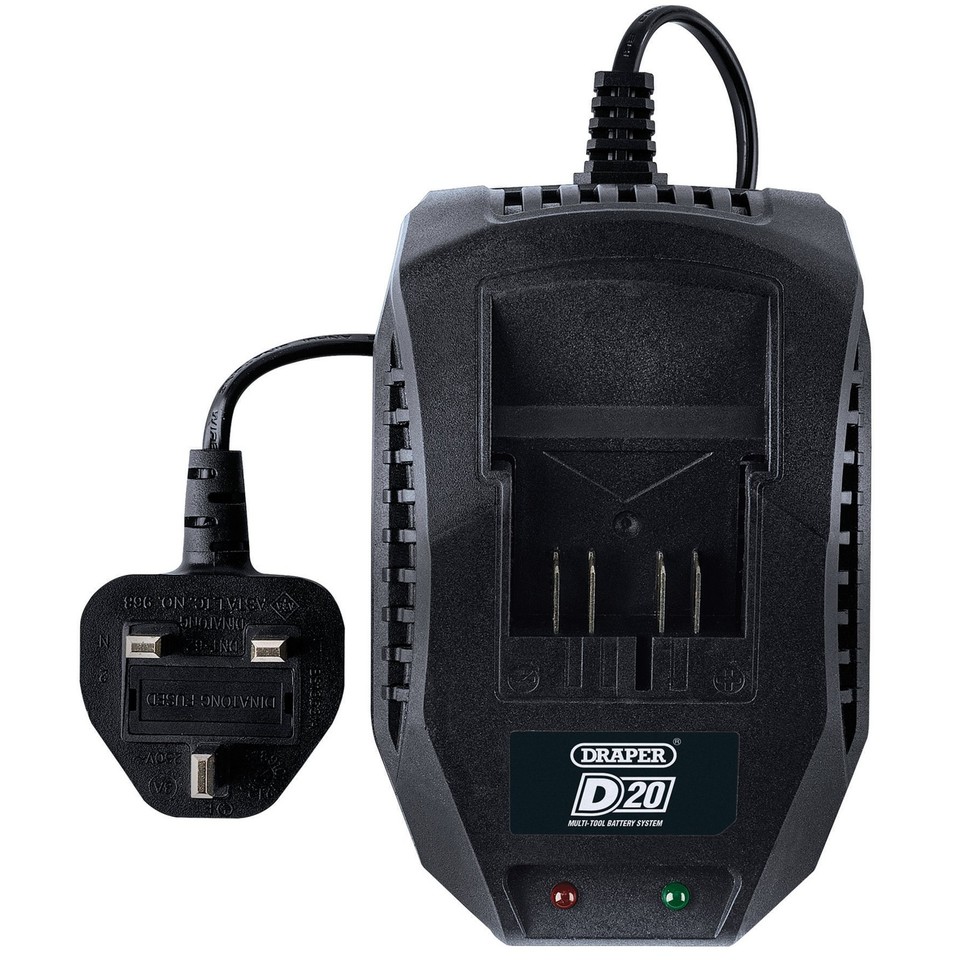 Draper D20 20V Li-ion Battery Charger 2.4A 97914 | eBay Australia