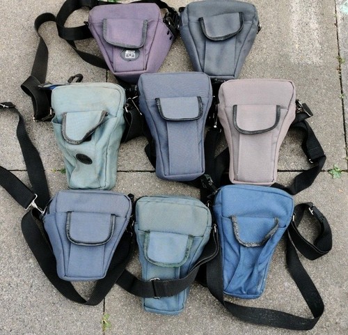 Joblot 8x Vintage 80s Camera Bags Jessop Canvas Style Blue Grey | eBay UK