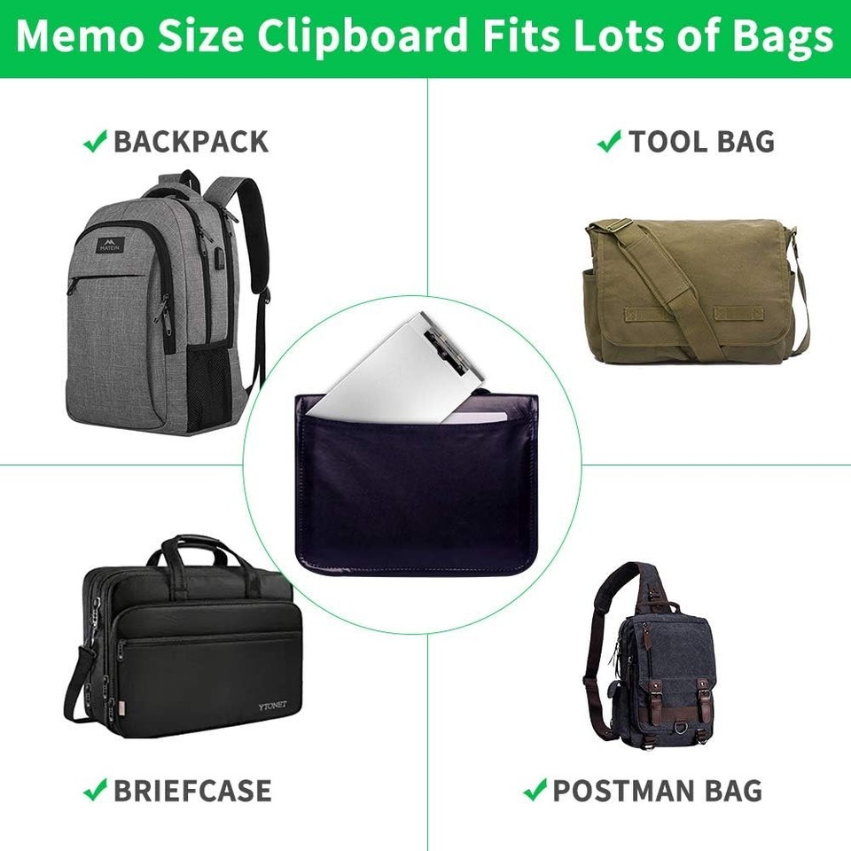 Aluminum Clipboard with Storage(Memo Size) Recycled Metal Form Holder ...