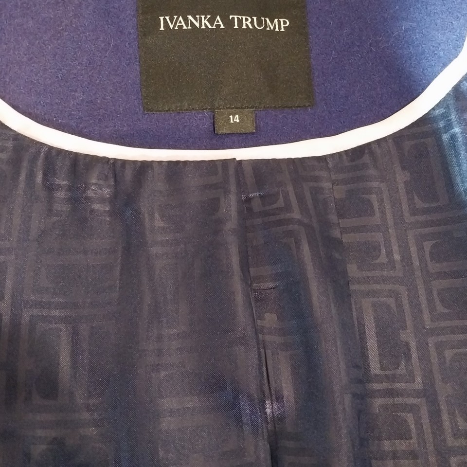 Ivanka Trump Single-Breasted Purple Coat Women's Size 14 High Collar ...