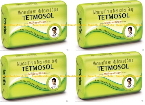 4x TETMOSOL Soap Monosulfiram Medicated Skin infection Eczema Itch TFM ...