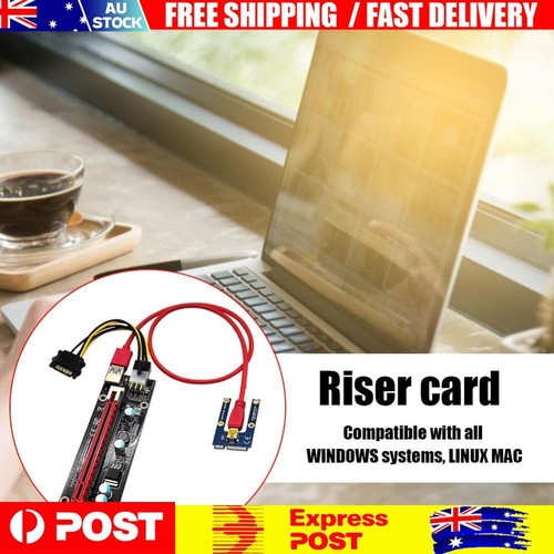USB 3.0 Mini PCIE Riser SATA 16X PCIE PC Adapter Card Power Cable (6 Pin) | eBay Australia
