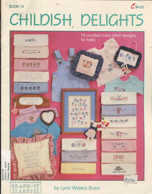 Childish Delights Baby Items Graph-it Arts Cross Stitch Pattern Booklet ...