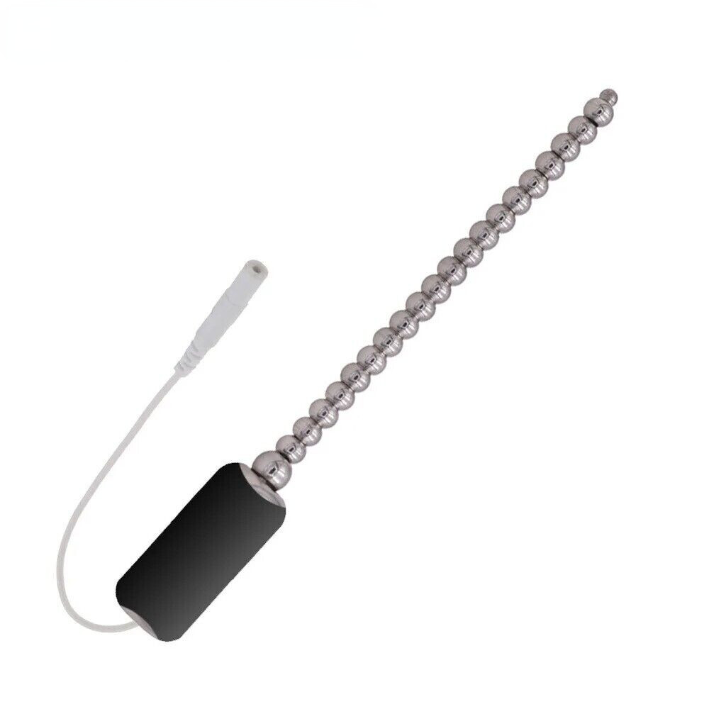 Male Electric E-stim Stretcher Urethral Sounding Rod Penis Plug Dilator ...