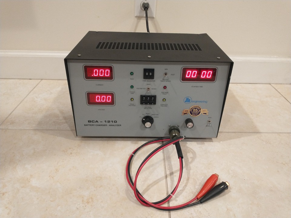 JFM Engineering BCA-1210 Aircraft Ni-Cad & Lead-Acid Battery Charger ...