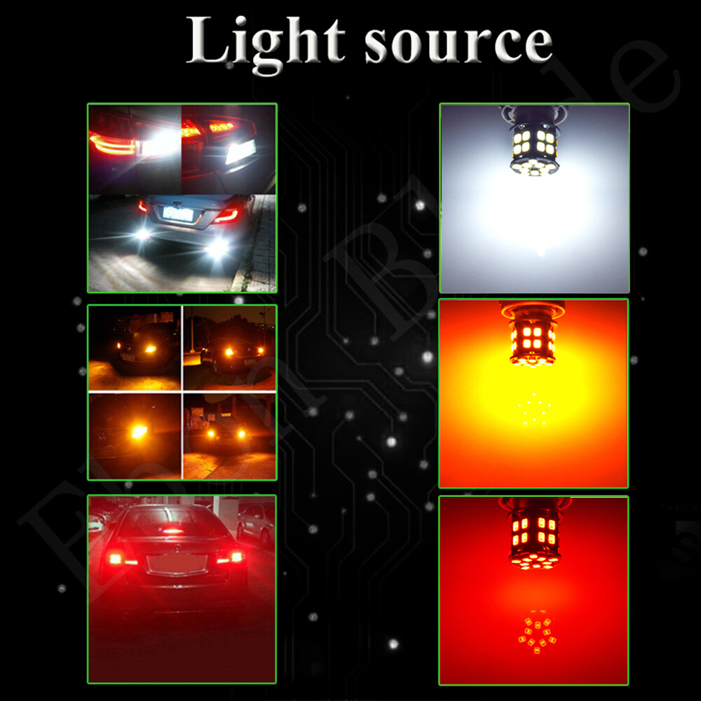 6V 6 Volt LED Bulb 1156 ba15s P21W Car Backup Reverse Turn Light White ...