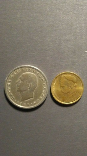 1954 GREECE 5 APAXMAI AND 1 1976 APAXMAH COINS! CC859XXX | eBay