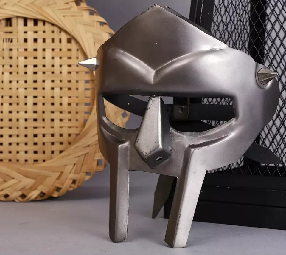 Mf Doom Face Mask Steel Mad Villain Halloween Costume Gifts for Him ...