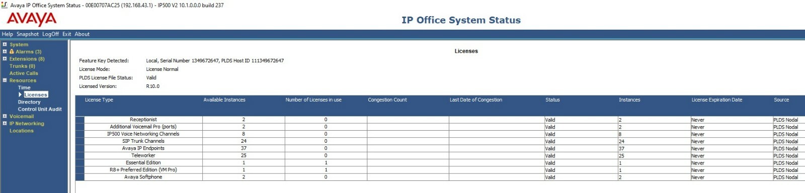 Avaya IP Office 500 V2 IP 500 R10 Phone System Voicemail Pro 37 IP 24 ...