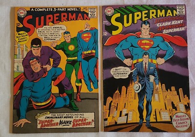 SUPERMAN #200-201, 203-204 DC Comics — RAW Silver Age Comic Lot | eBay