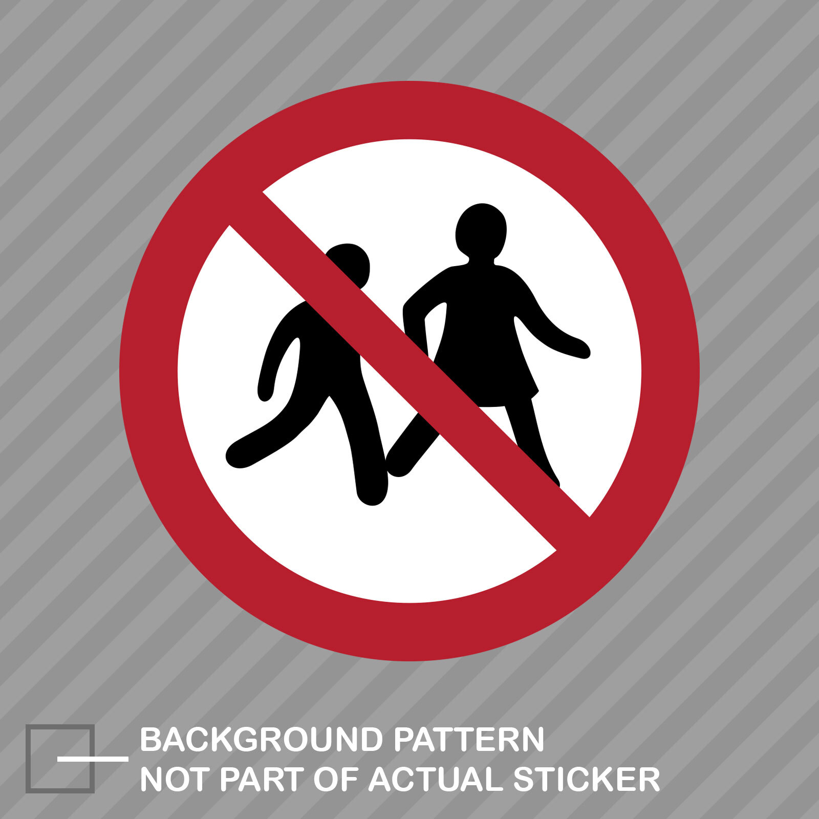 P036 No Children Allowed Sticker Decal Vinyl iso 7010 iso 3864 hazard ...