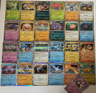 Pokemon 151 - complete holo set - all 25 - FULL SET of rare cards | eBay UK