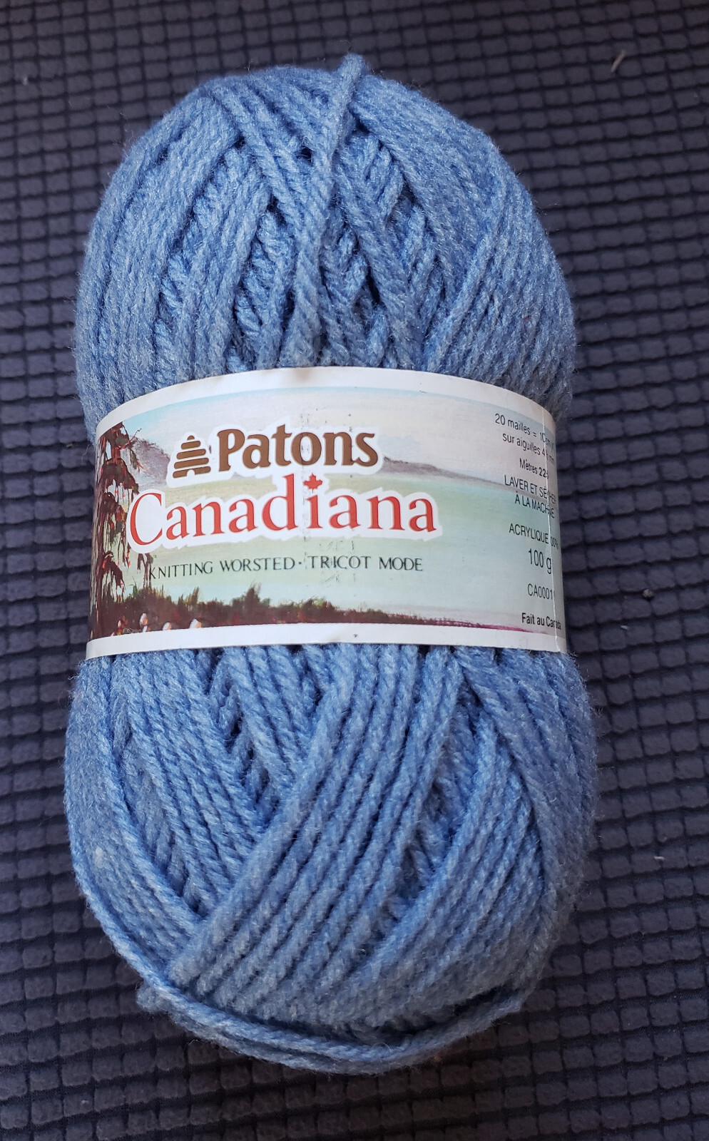 Patons Canadiana Yarn Color Denim Blue 3.5 oz 100% Acrylic | eBay
