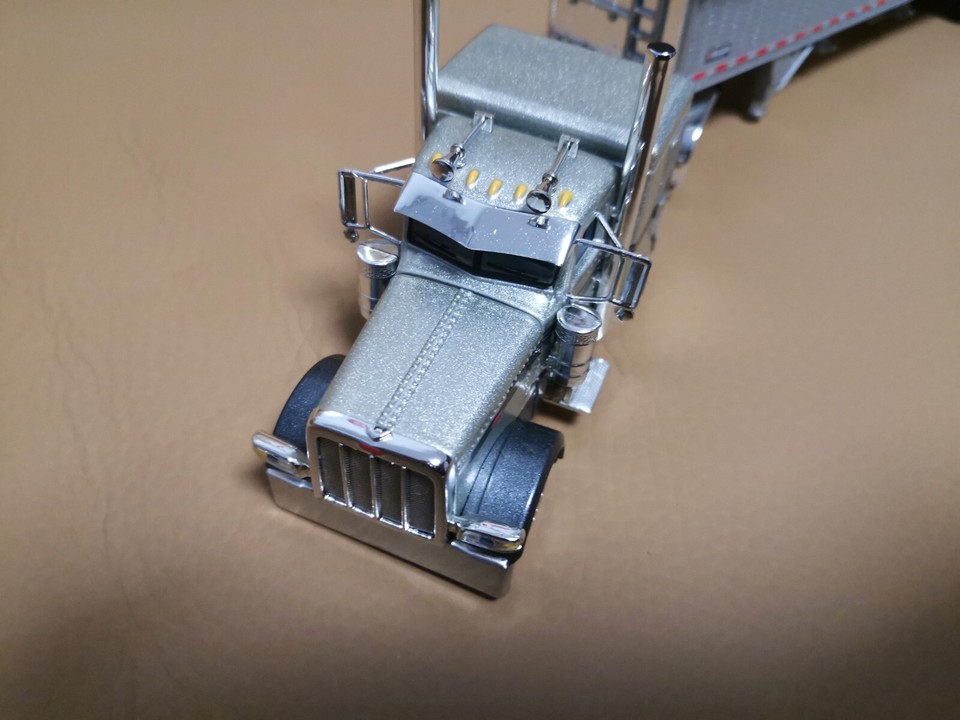 DCP 1/64 silver 389 silver hopper trailer | eBay