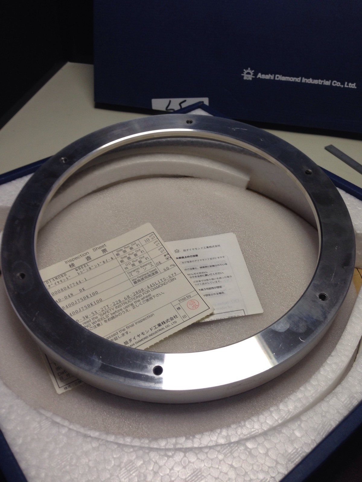 New Asahi Diamond Wheel AD-4N 8047744-1 SD400J75DK100 278D-3W-5X-27T ...
