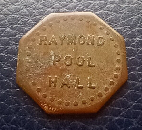 Raymond Pool Hall / Billiards - 5 Cent Trade token / Coin - 20mm ...