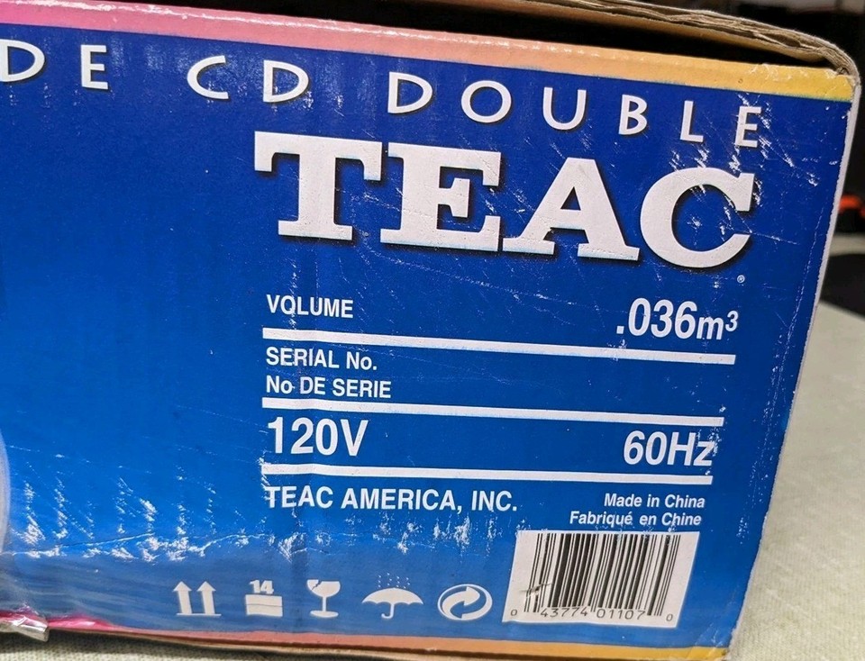 Deadstock TEAC RW-CD22 Double Deck Dubbing CD Player/Recorder NIB ...