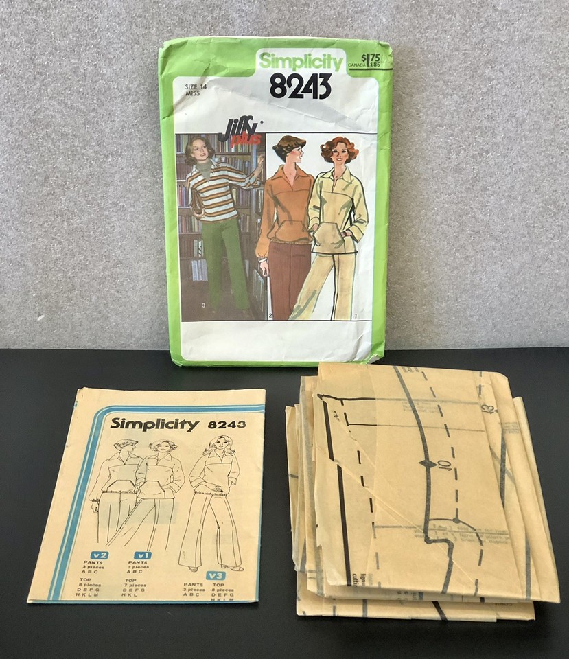 Vtg 1977 Simplicity Sewing Pattern 8243 Misses' Size 14 Separates ...